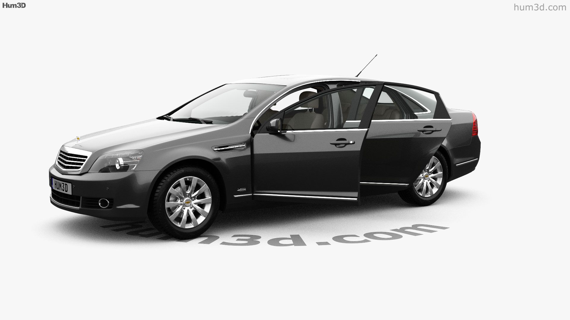 360 view of Chevrolet Caprice Royale with HQ interior 2012 3D model ...