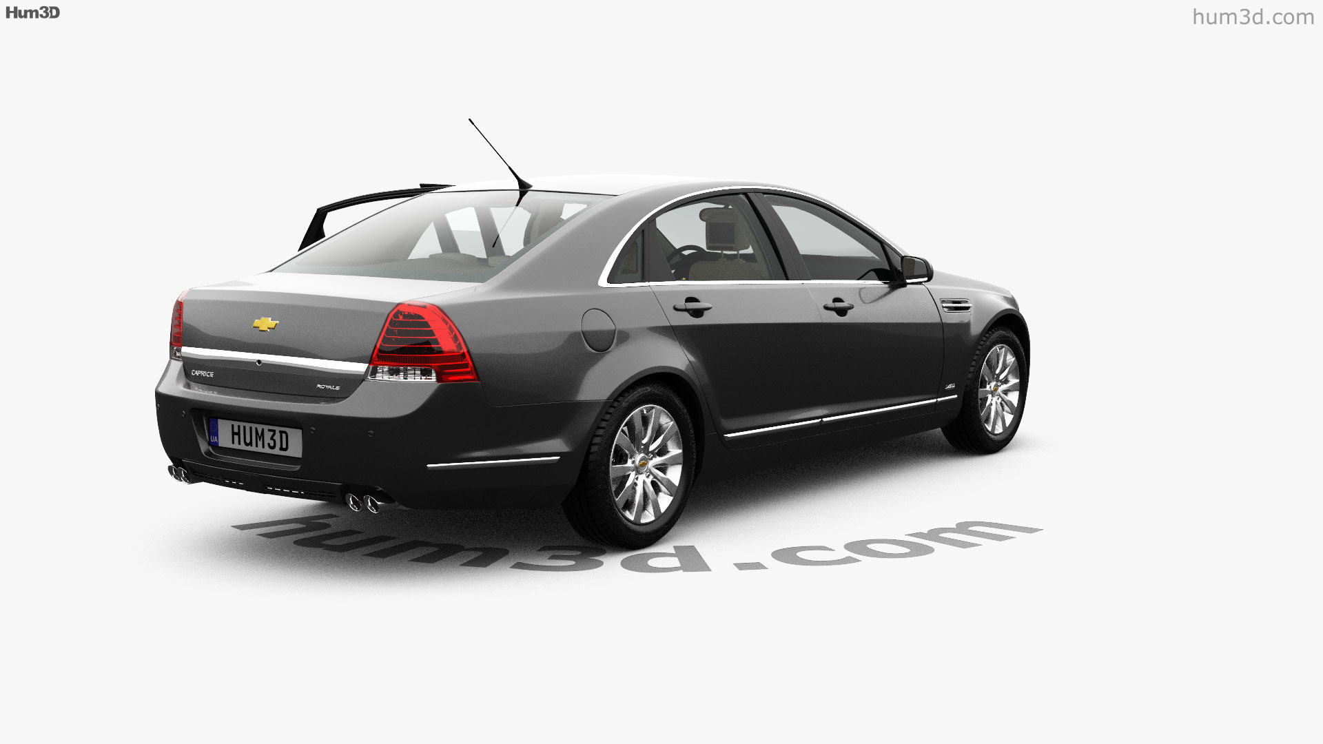 360 view of Chevrolet Caprice Royale with HQ interior 2012 3D model ...