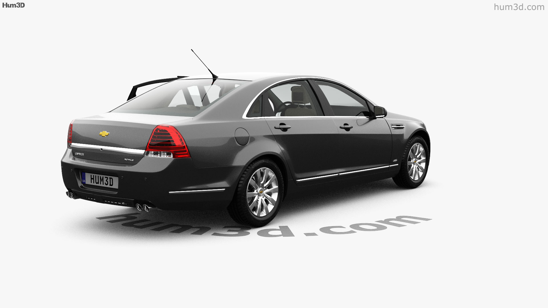 360 view of Chevrolet Caprice Royale with HQ interior 2012 3D model ...