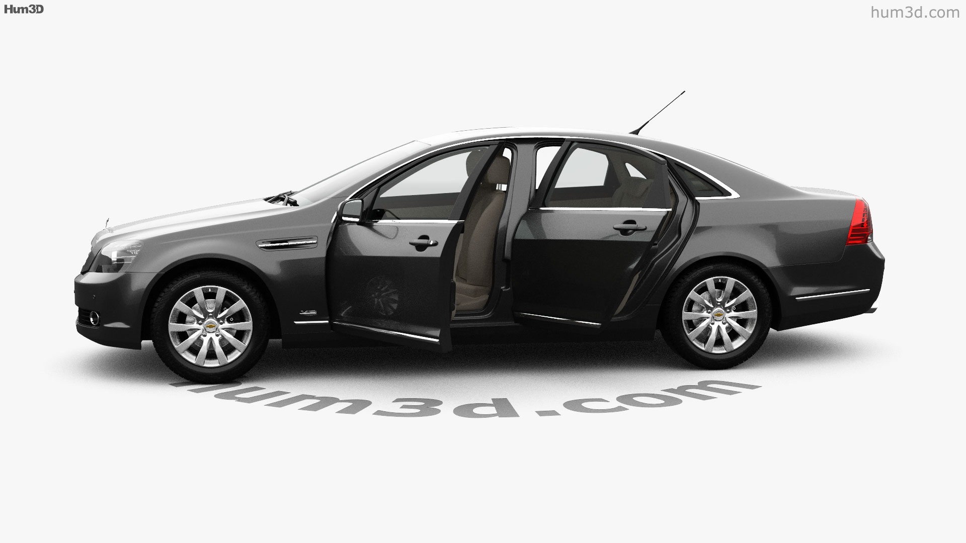 360 view of Chevrolet Caprice Royale with HQ interior 2012 3D model ...