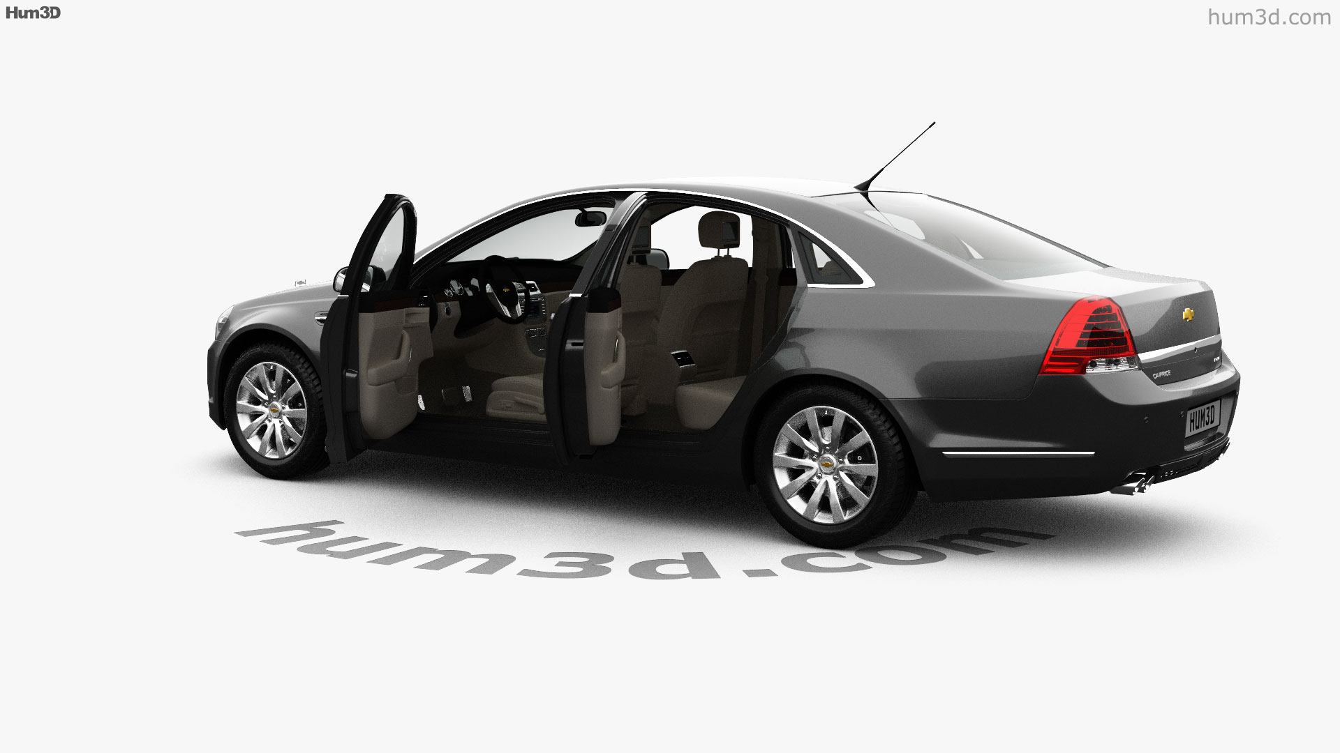 360 view of Chevrolet Caprice Royale with HQ interior 2012 3D model ...