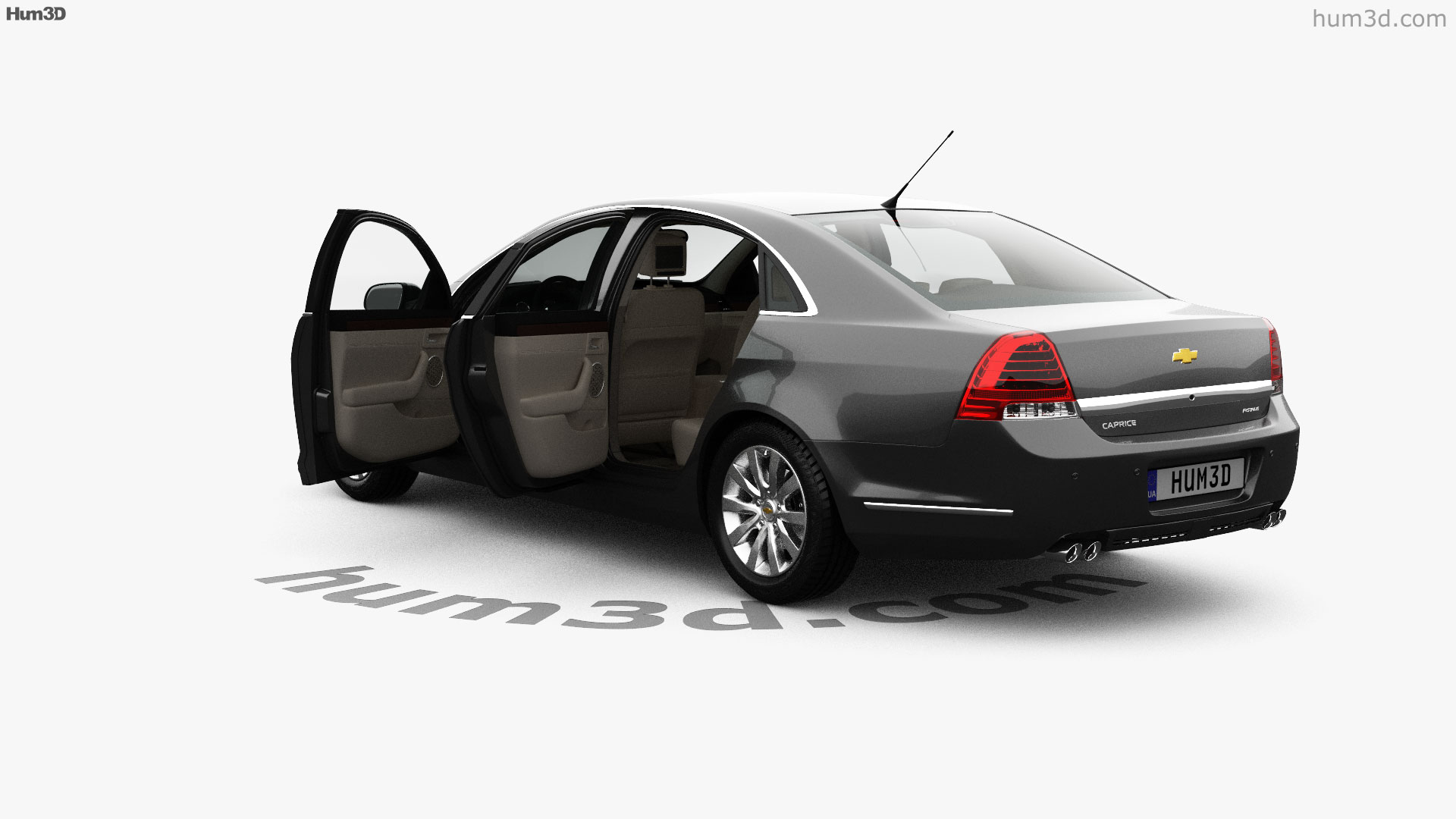 360 view of Chevrolet Caprice Royale with HQ interior 2012 3D model ...