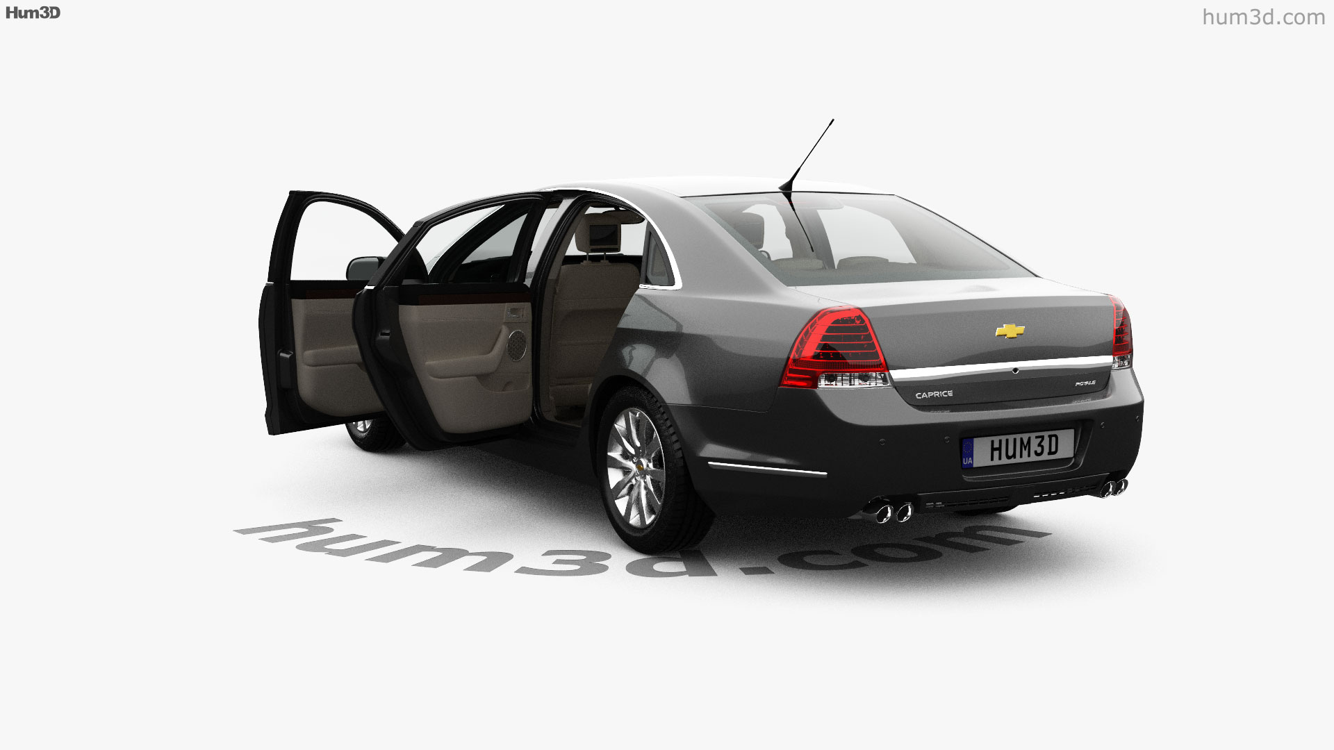 360 view of Chevrolet Caprice Royale with HQ interior 2012 3D model ...