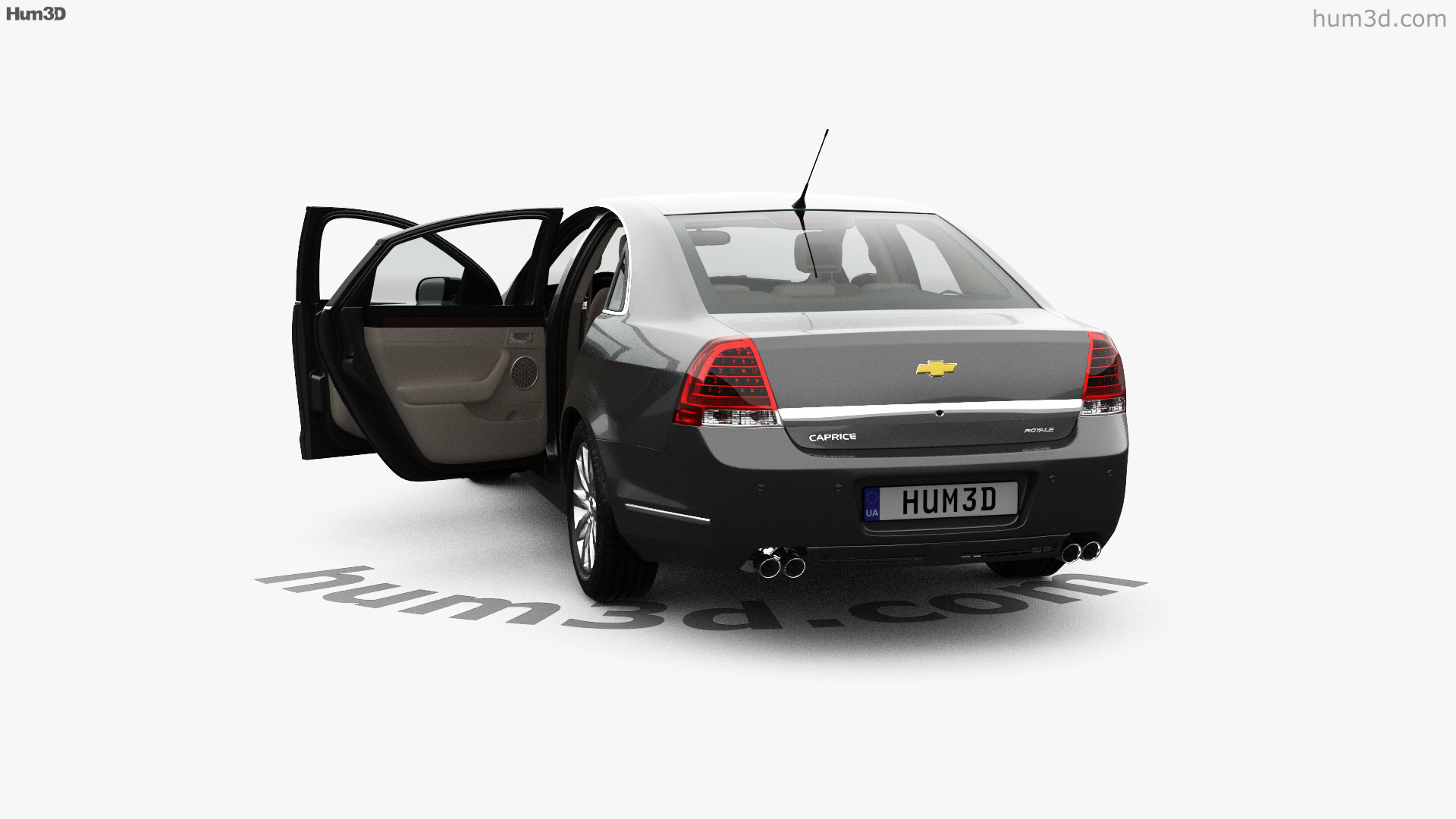 360 view of Chevrolet Caprice Royale with HQ interior 2012 3D model ...