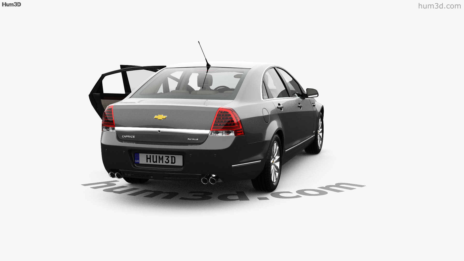 360 view of Chevrolet Caprice Royale with HQ interior 2012 3D model ...
