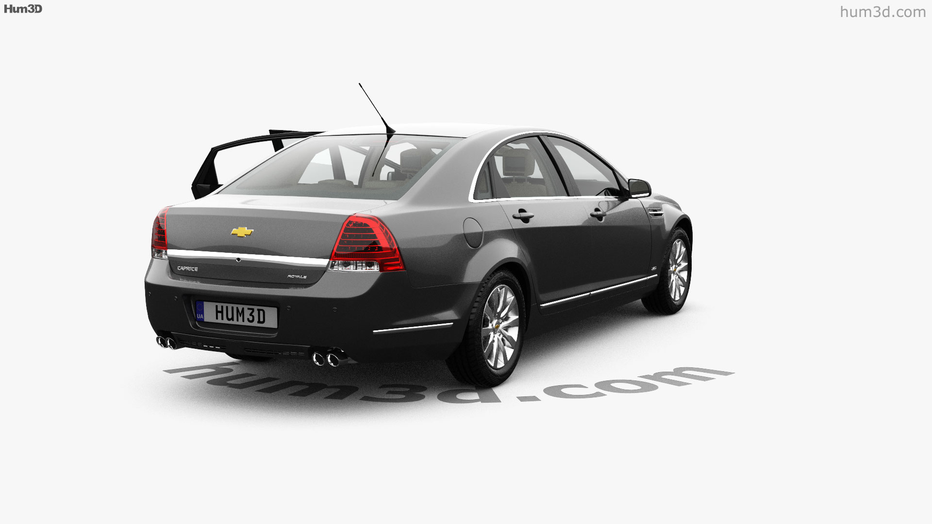 360 view of Chevrolet Caprice Royale with HQ interior 2012 3D model ...