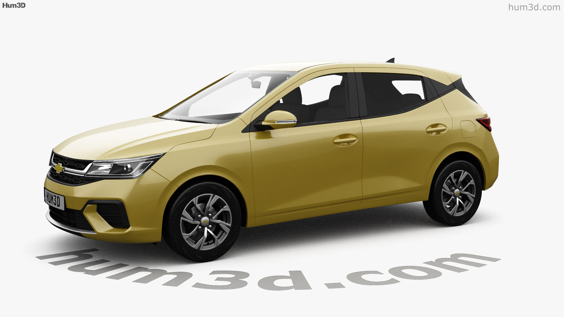360 view of Chevrolet Aveo LT hatchback 2024 3D model - 3DModels store