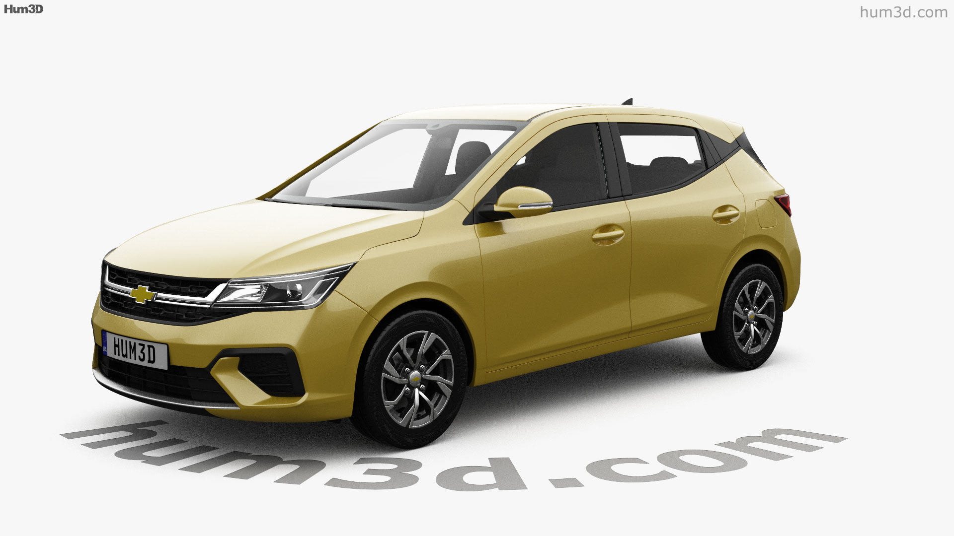 360 view of Chevrolet Aveo LT hatchback 2024 3D model - 3DModels store