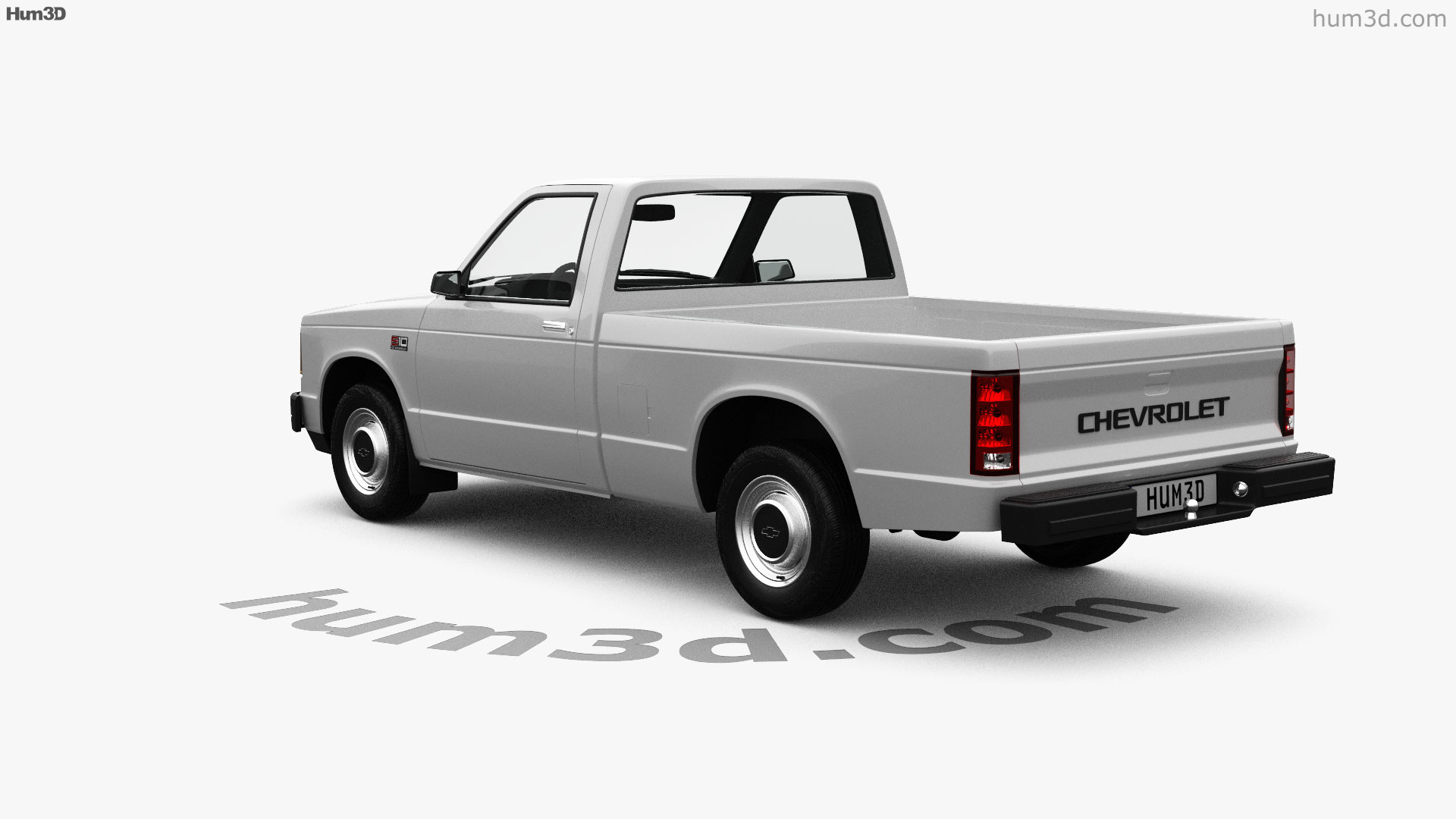 360 view of Chevrolet S10 Regular Cab 1988 3D model - 3DModels store