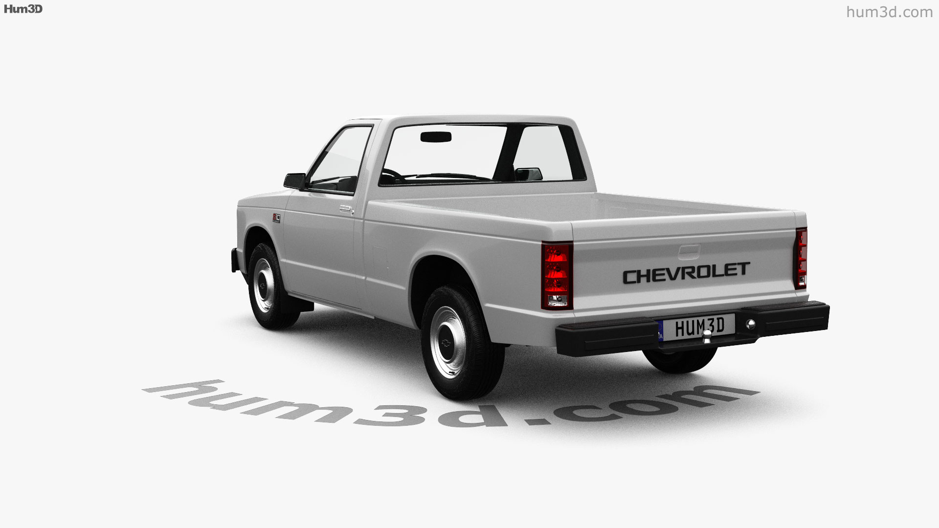 360 view of Chevrolet S10 Regular Cab 1988 3D model - 3DModels store
