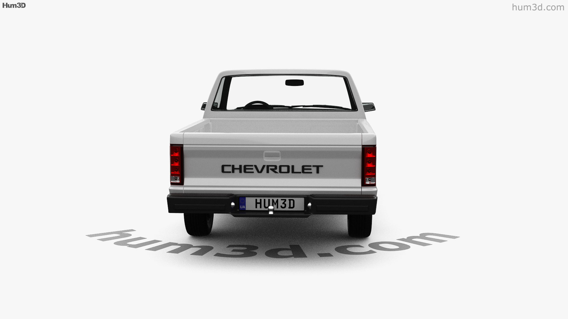 360 view of Chevrolet S10 Regular Cab 1988 3D model - 3DModels store