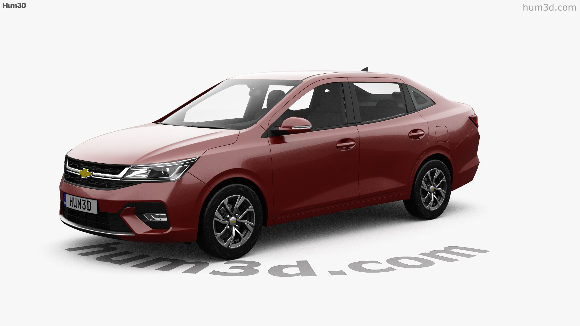 360 view of Chevrolet Aveo sedan LT 2024 3D model - 3DModels store