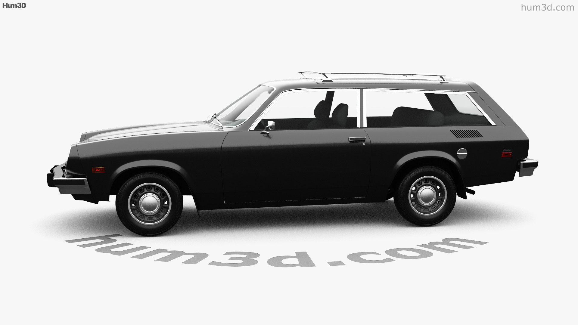 360 view of Chevrolet Vega Kammback wagon 1977 3D model - 3DModels store