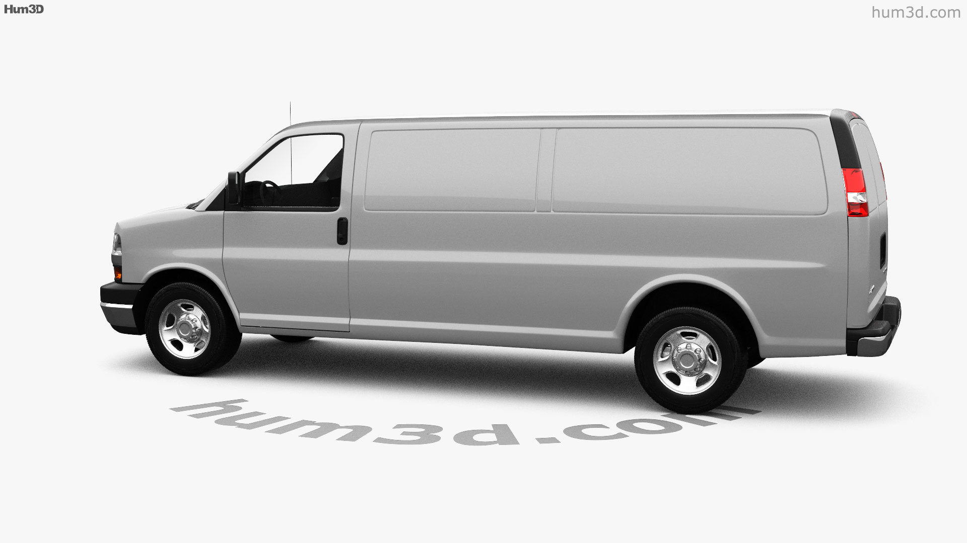 360 view of Chevrolet Express Panel Van LWB 2014 3D model - 3DModels store