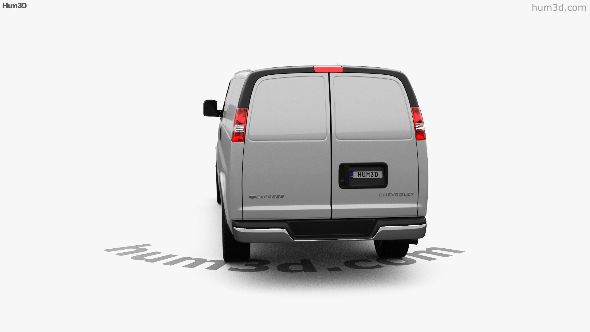 360 view of Chevrolet Express Panel Van LWB 2014 3D model - 3DModels store