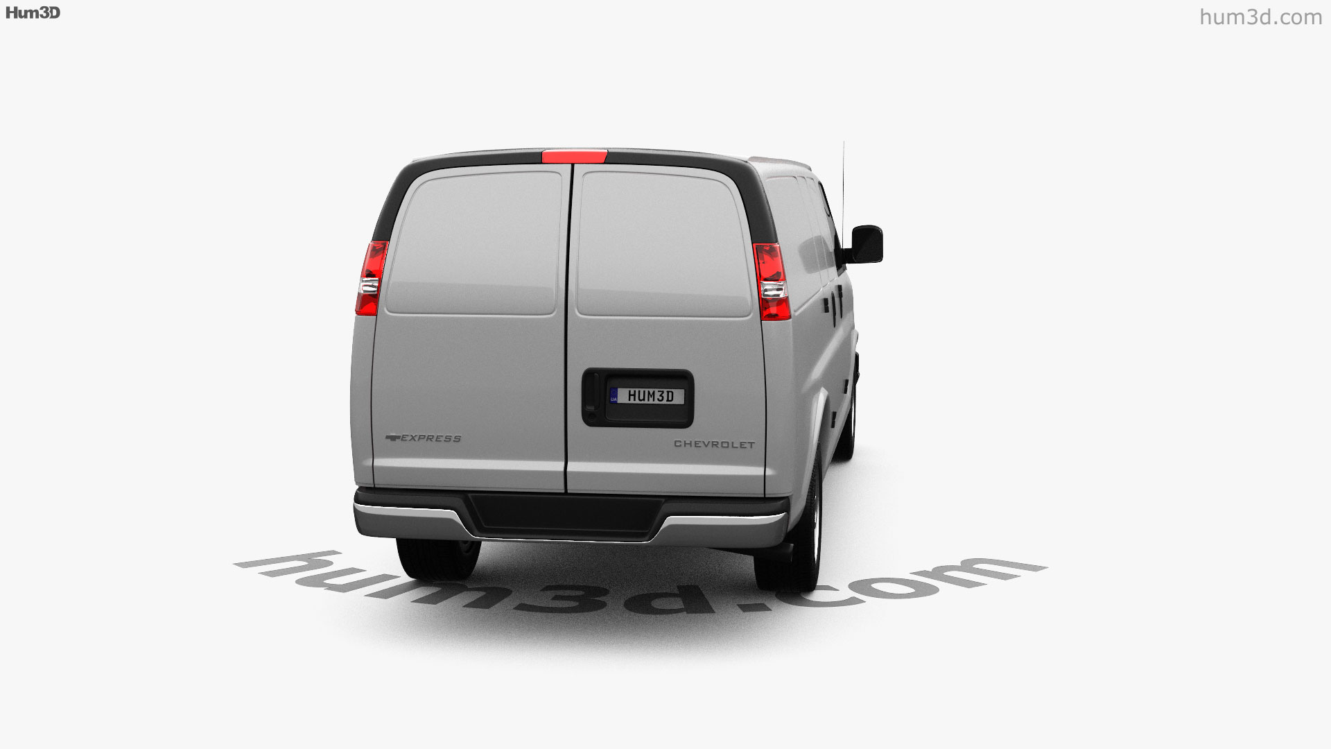 360 view of Chevrolet Express Panel Van LWB 2014 3D model - 3DModels store