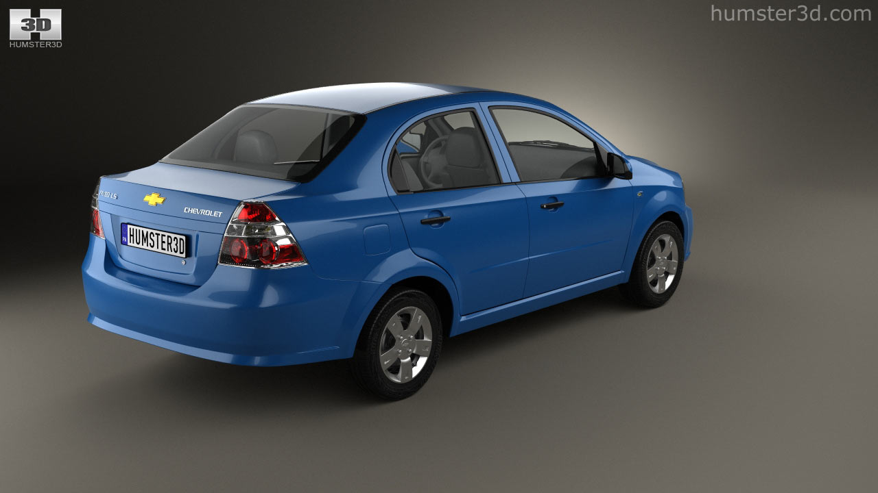 360 view of Chevrolet Aveo (T250) sedan 2011 3D model - 3DModels store