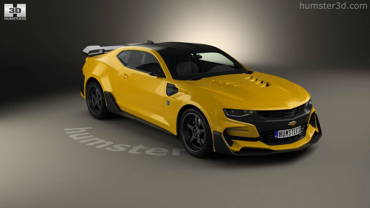 360 view of Chevrolet Camaro Bumblebee 2018 3D model - 3DModels store