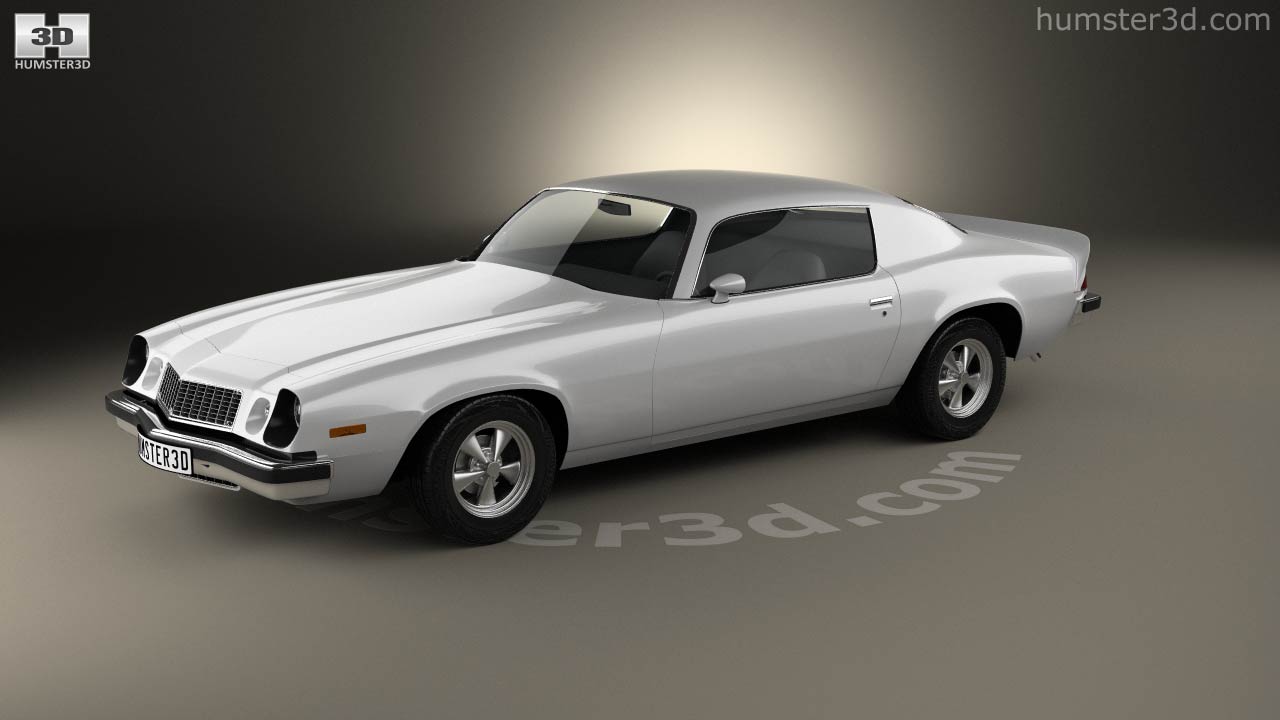 360 view of Chevrolet Camaro 1974 3D model - 3DModels store
