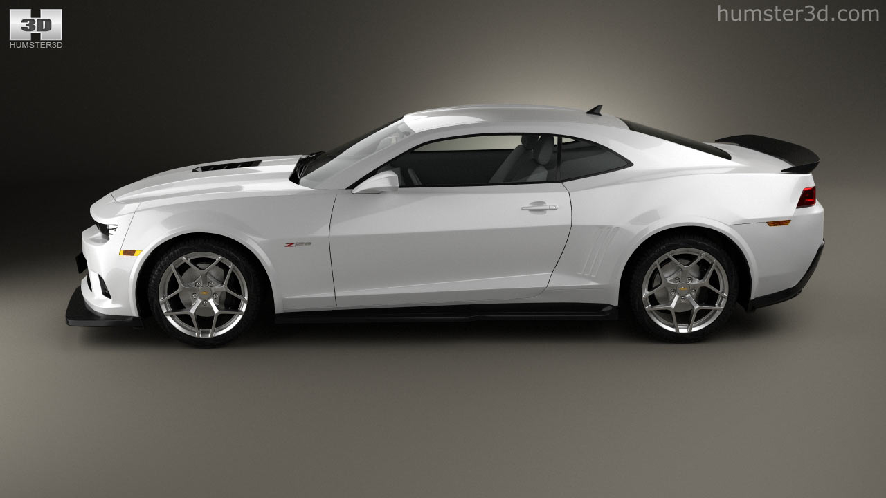 360 view of Chevrolet Camaro Z28 coupe 2016 3D model - 3DModels store