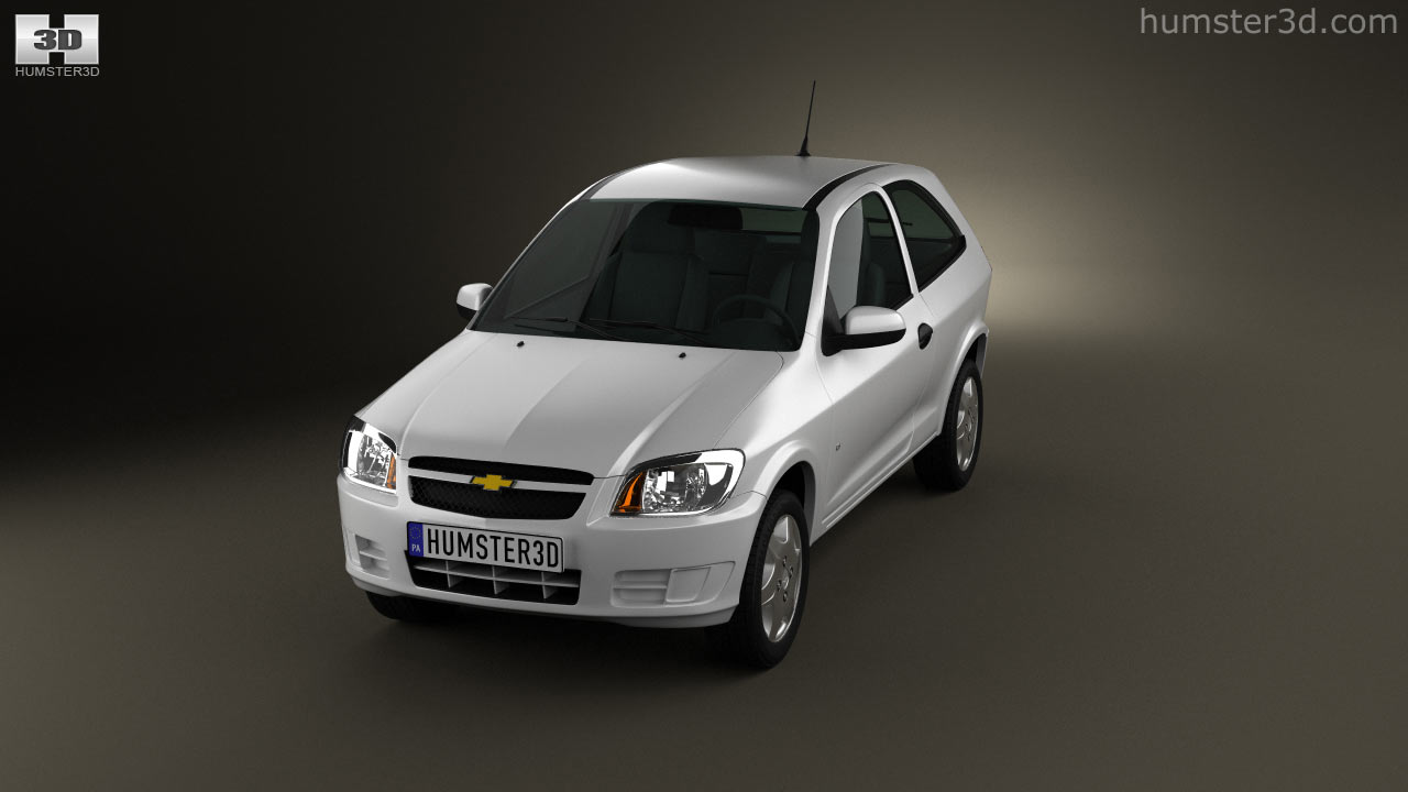 360 view of Chevrolet Celta 3-door hatchback 2014 3D model - 3DModels store