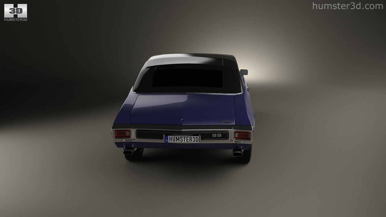 360 view of Chevrolet Chevelle SS 454 LS5 convertible 1971 3D model ...