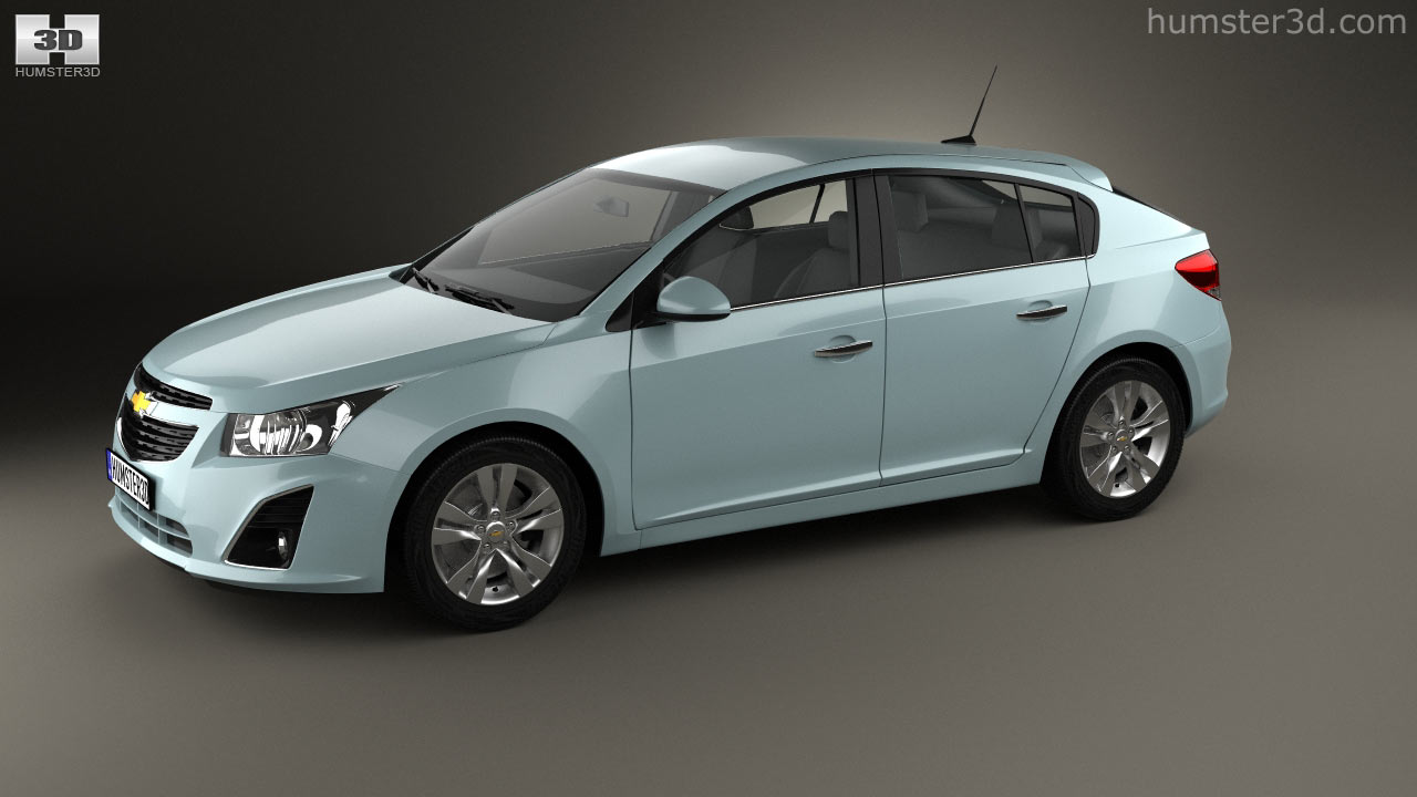 360 view of Chevrolet Cruze hatchback 2014 3D model - 3DModels store