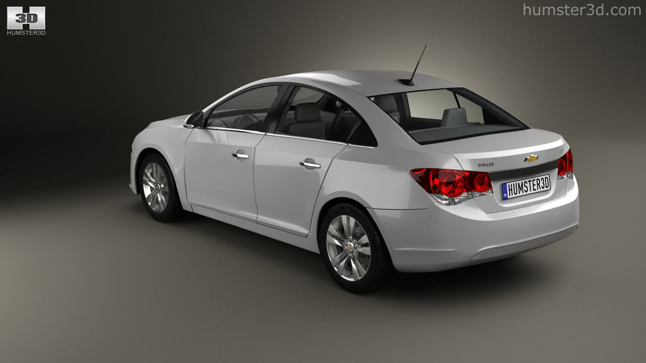 360 view of Chevrolet Cruze sedan 2014 3D model - 3DModels store