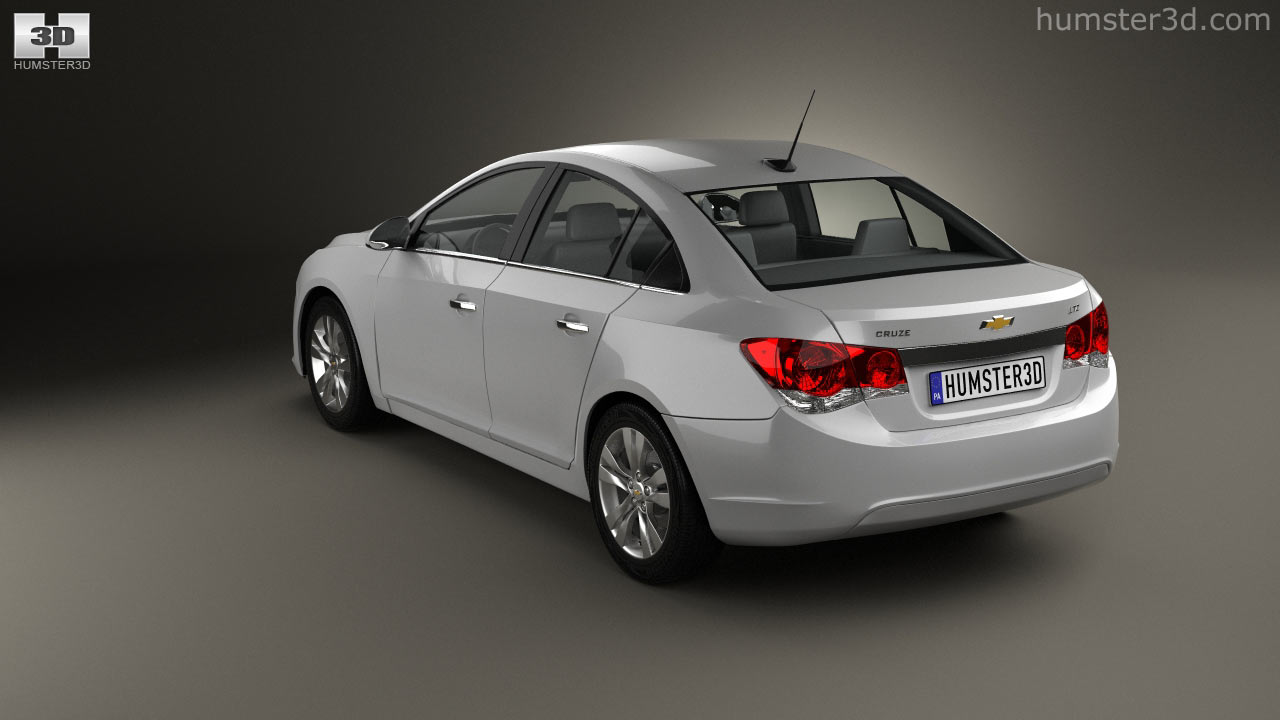 360 view of Chevrolet Cruze sedan 2014 3D model - 3DModels store