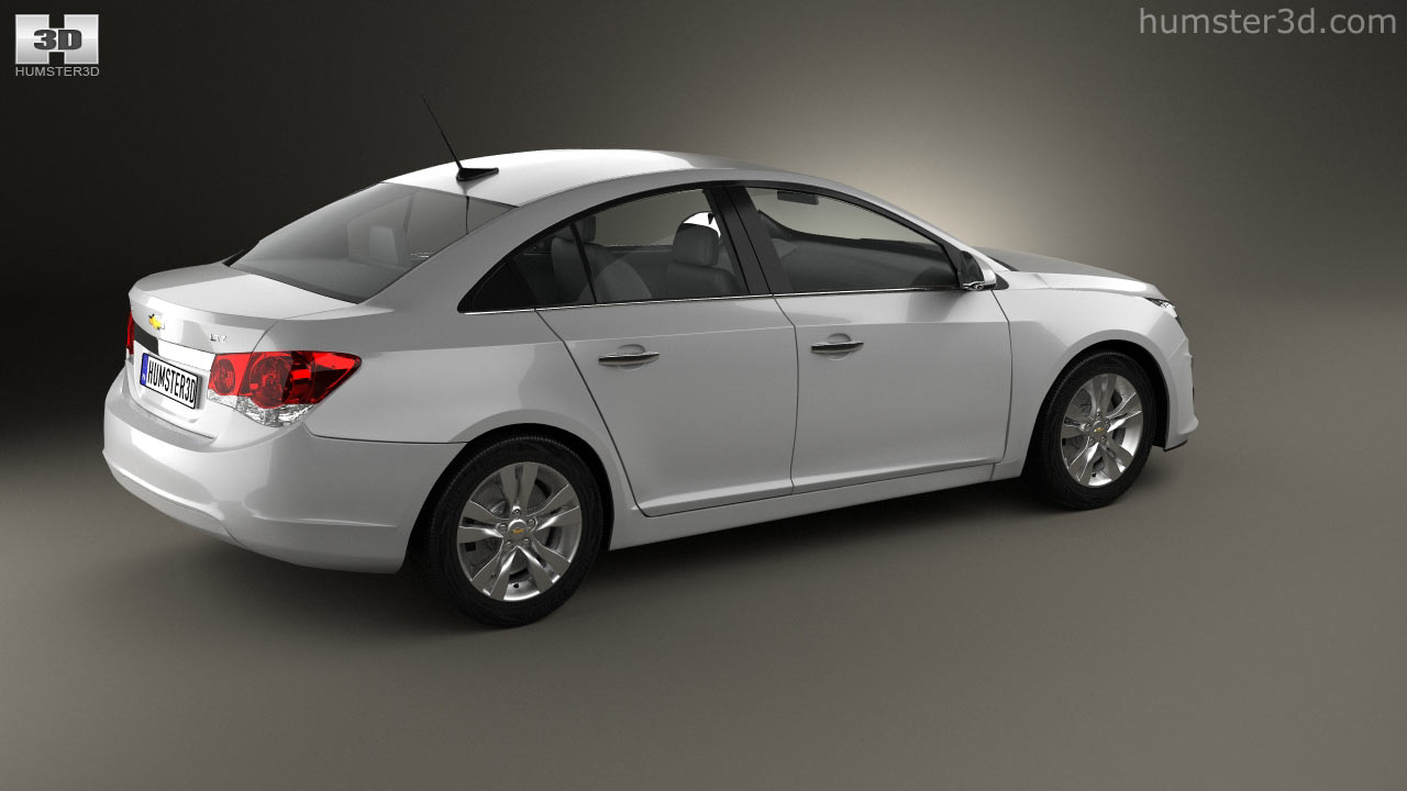 360 view of Chevrolet Cruze sedan 2014 3D model - 3DModels store