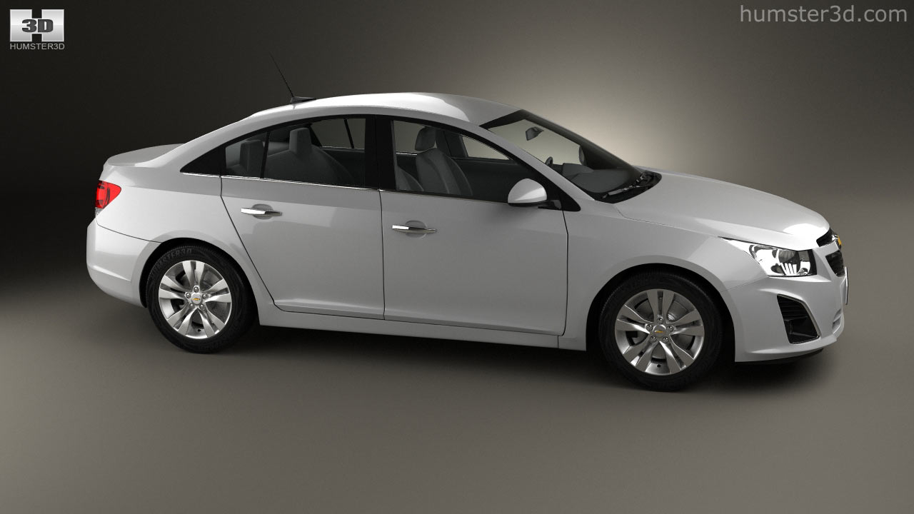 360 view of Chevrolet Cruze sedan 2014 3D model - 3DModels store