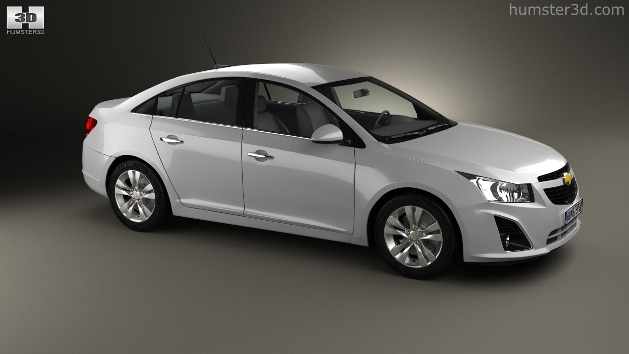 360 view of Chevrolet Cruze sedan 2014 3D model - 3DModels store