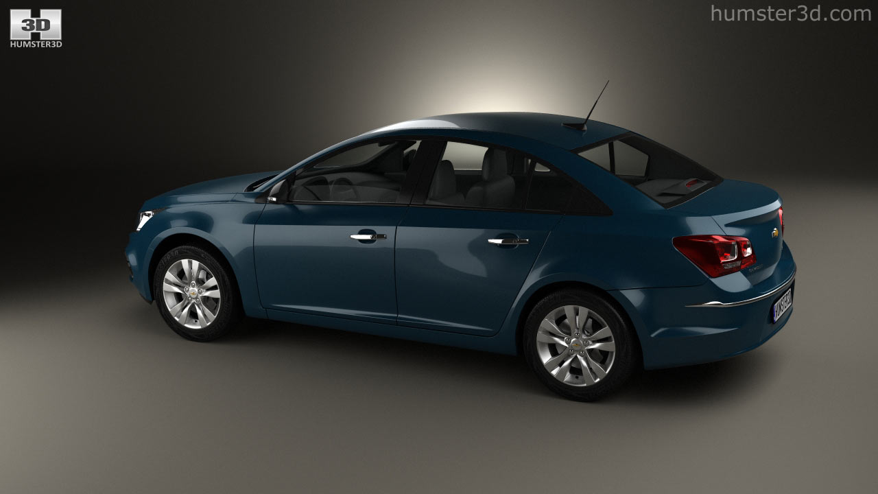 360 view of Chevrolet Cruze sedan 2018 3D model - 3DModels store