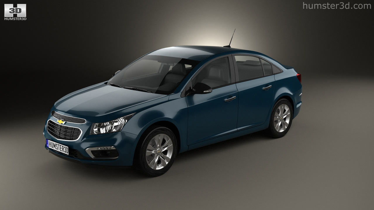 360 view of Chevrolet Cruze sedan 2018 3D model - 3DModels store