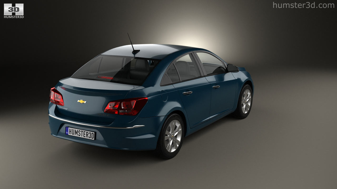 360 view of Chevrolet Cruze sedan 2018 3D model - 3DModels store