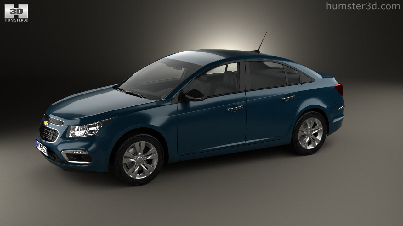 360 view of Chevrolet Cruze sedan 2018 3D model - 3DModels store