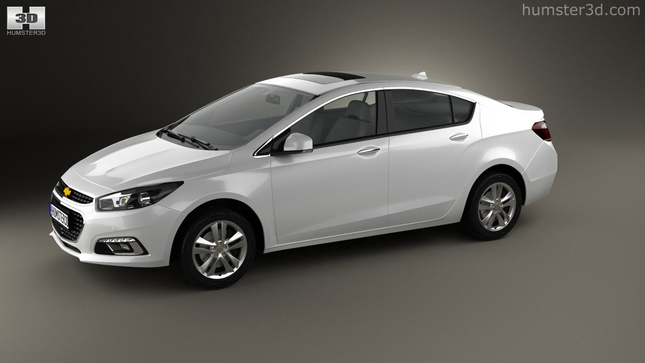 360 view of Chevrolet Cruze (CN) 2016 3D model - 3DModels store