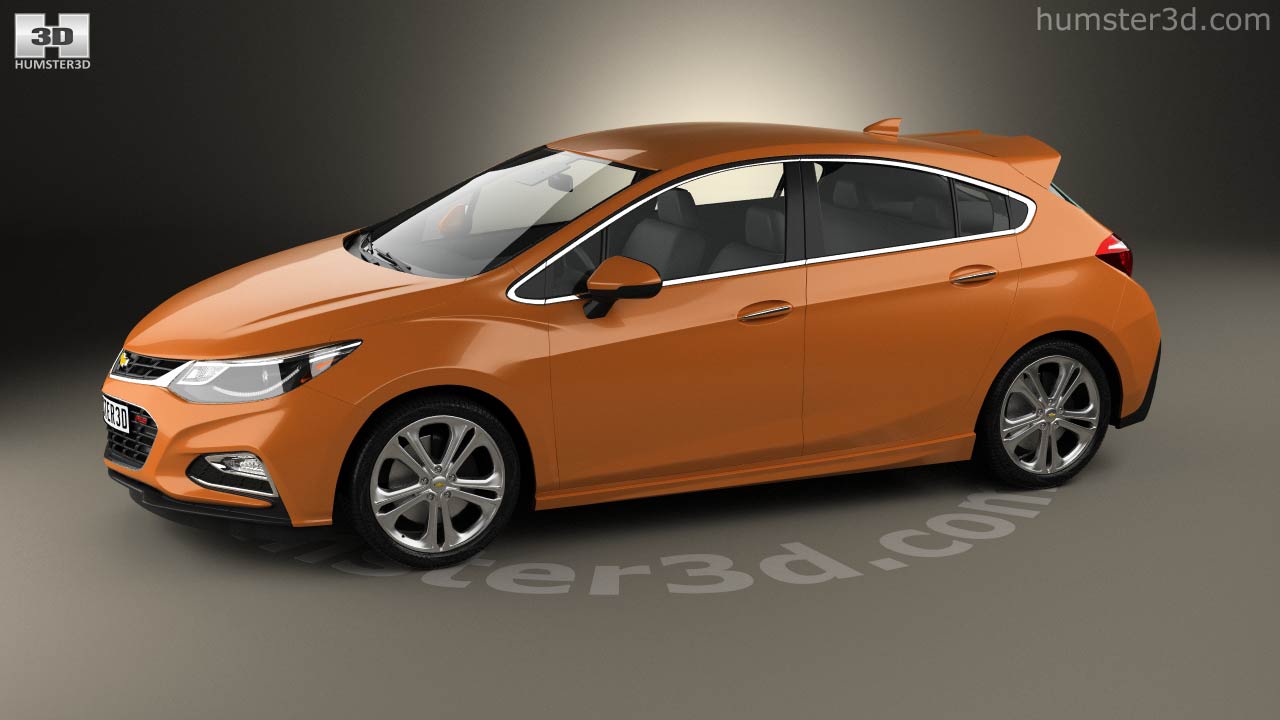 360 view of Chevrolet Cruze Hatchback RS 2020 3D model - 3DModels store