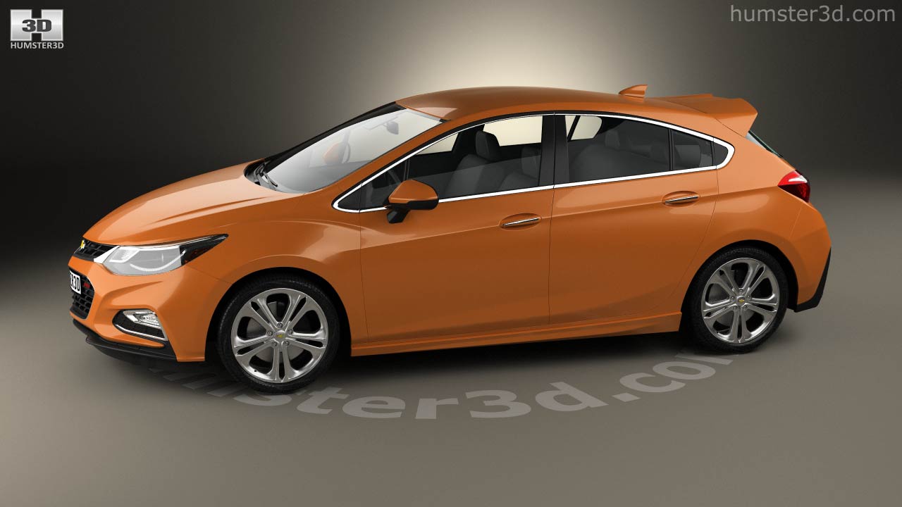 360 view of Chevrolet Cruze Hatchback RS 2020 3D model - 3DModels store
