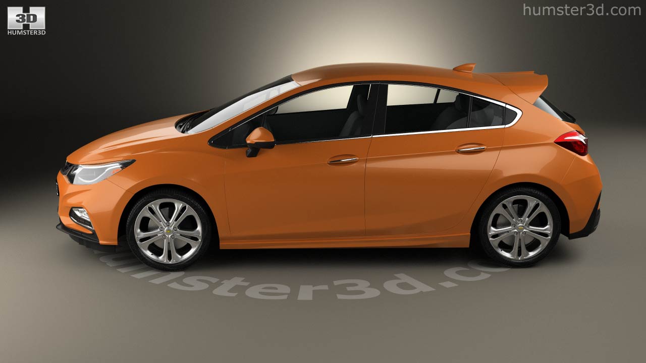 360 view of Chevrolet Cruze Hatchback RS 2020 3D model - 3DModels store