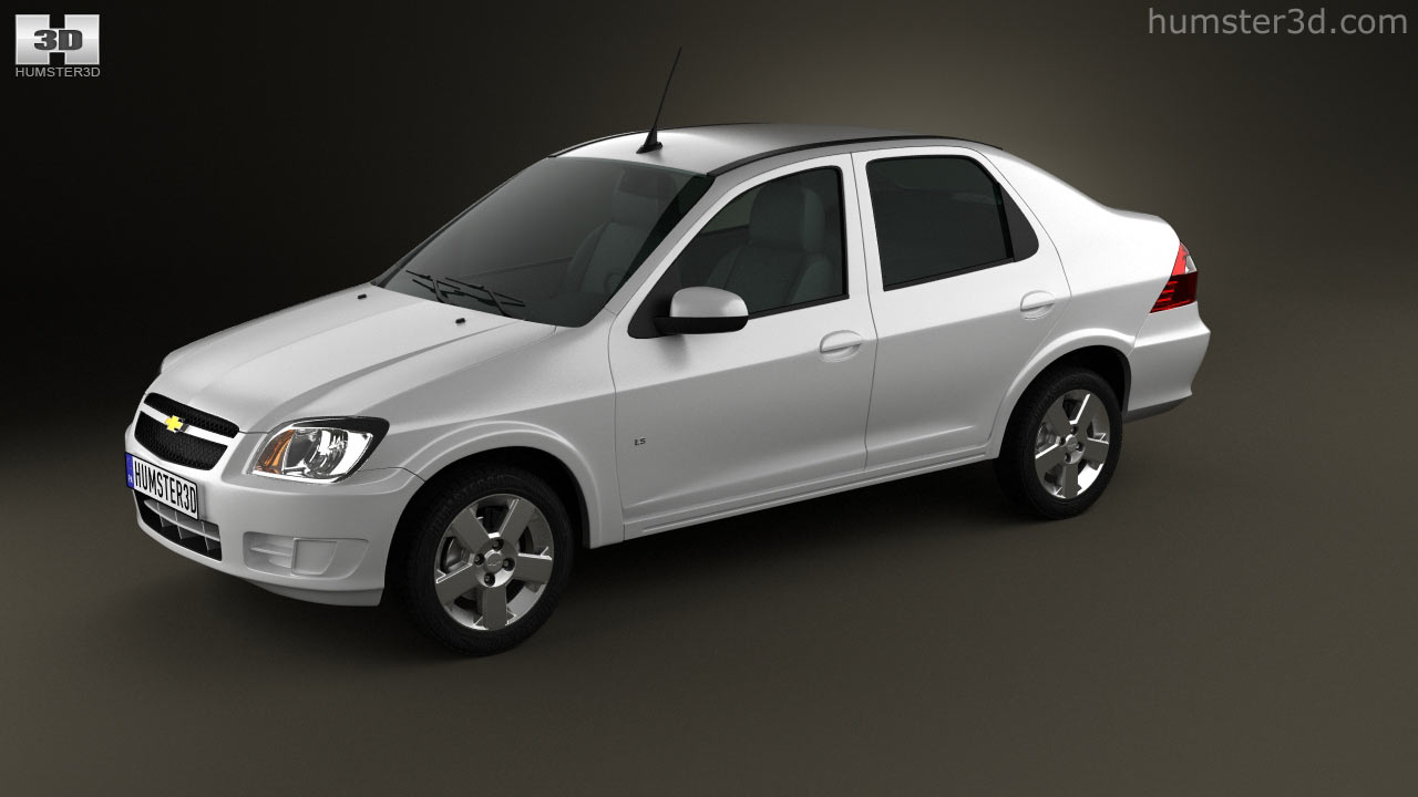 360 view of Chevrolet Prisma 2013 3D model - 3DModels store
