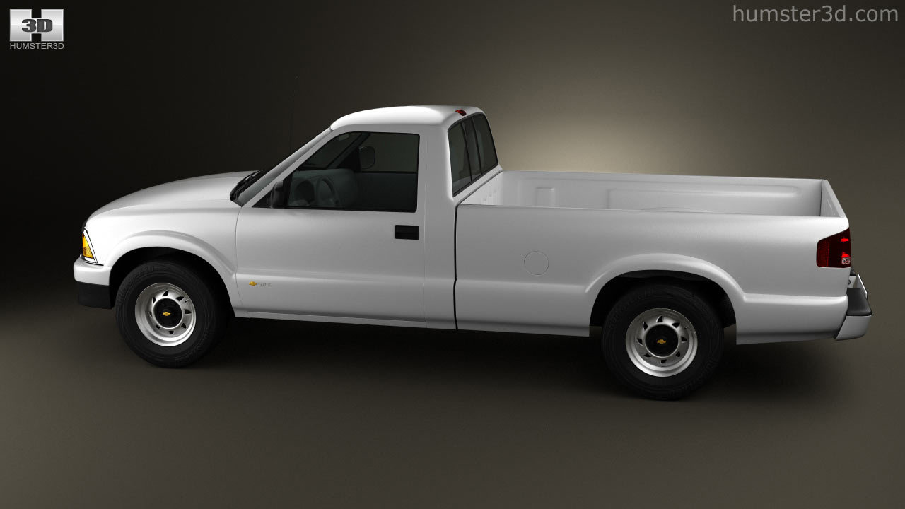 360 view of Chevrolet S10 Single Cab Long bed 2005 3D model - 3DModels ...