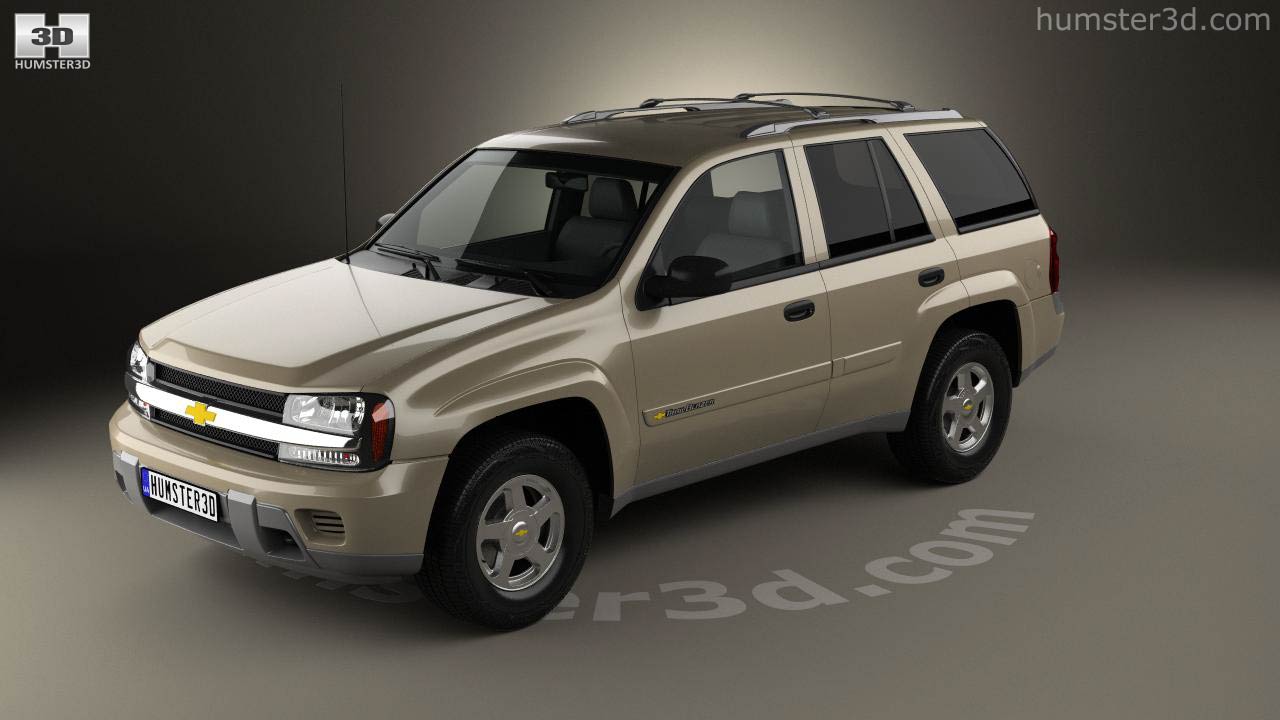 360 view of Chevrolet TrailBlazer LT 2009 3D model - 3DModels store
