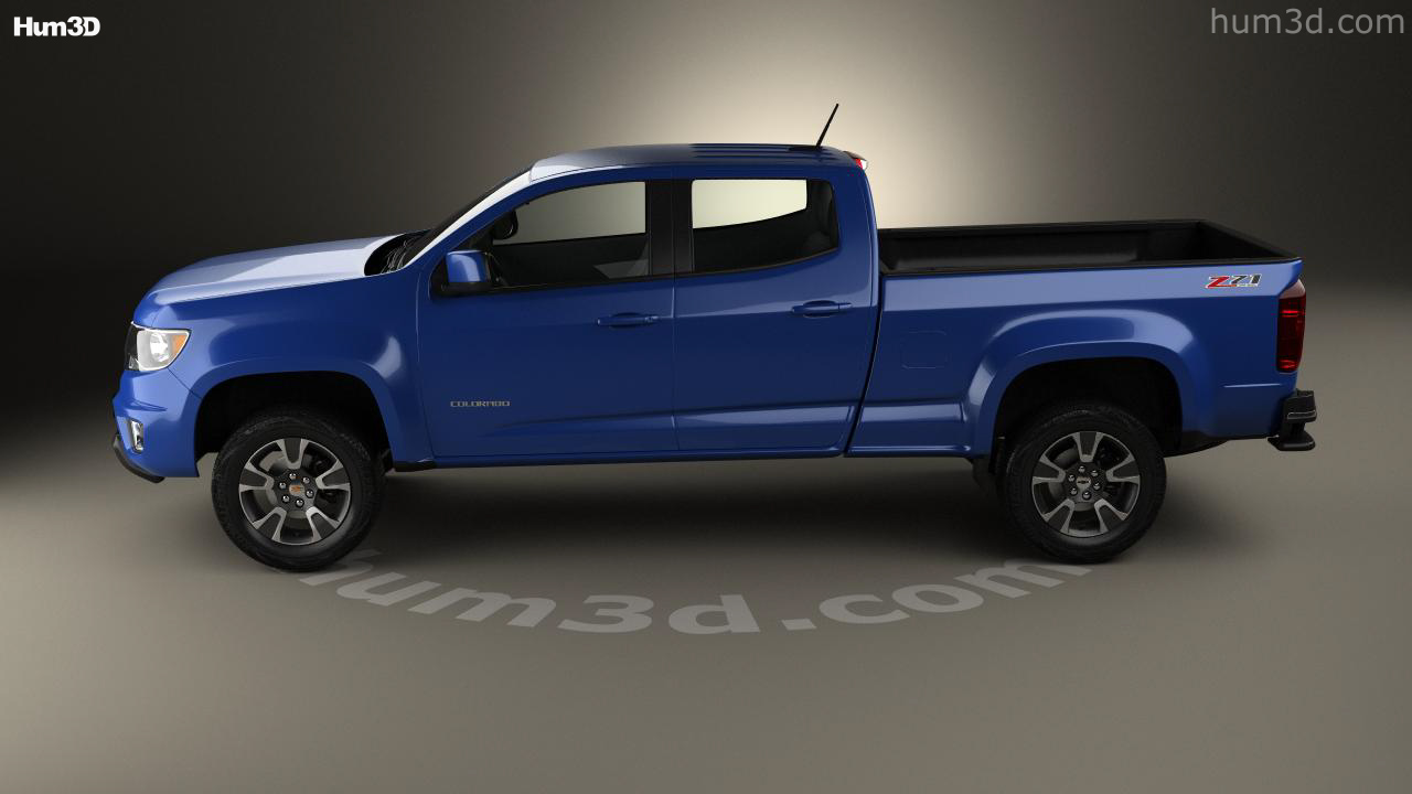360 view of Chevrolet Colorado Crew Cab Long Box Z71 US-spec 2017 3D ...