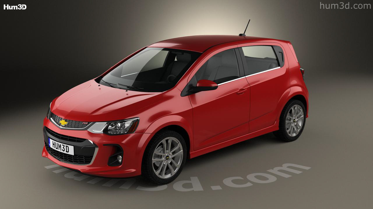 360 view of Chevrolet Sonic hatchback RS 2018 3D model - 3DModels store