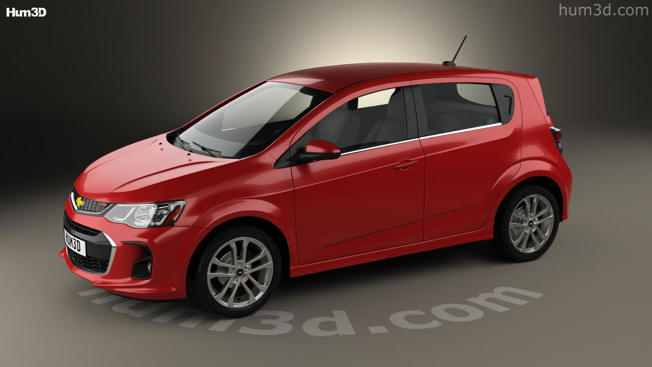 360 view of Chevrolet Sonic hatchback RS 2018 3D model - 3DModels store
