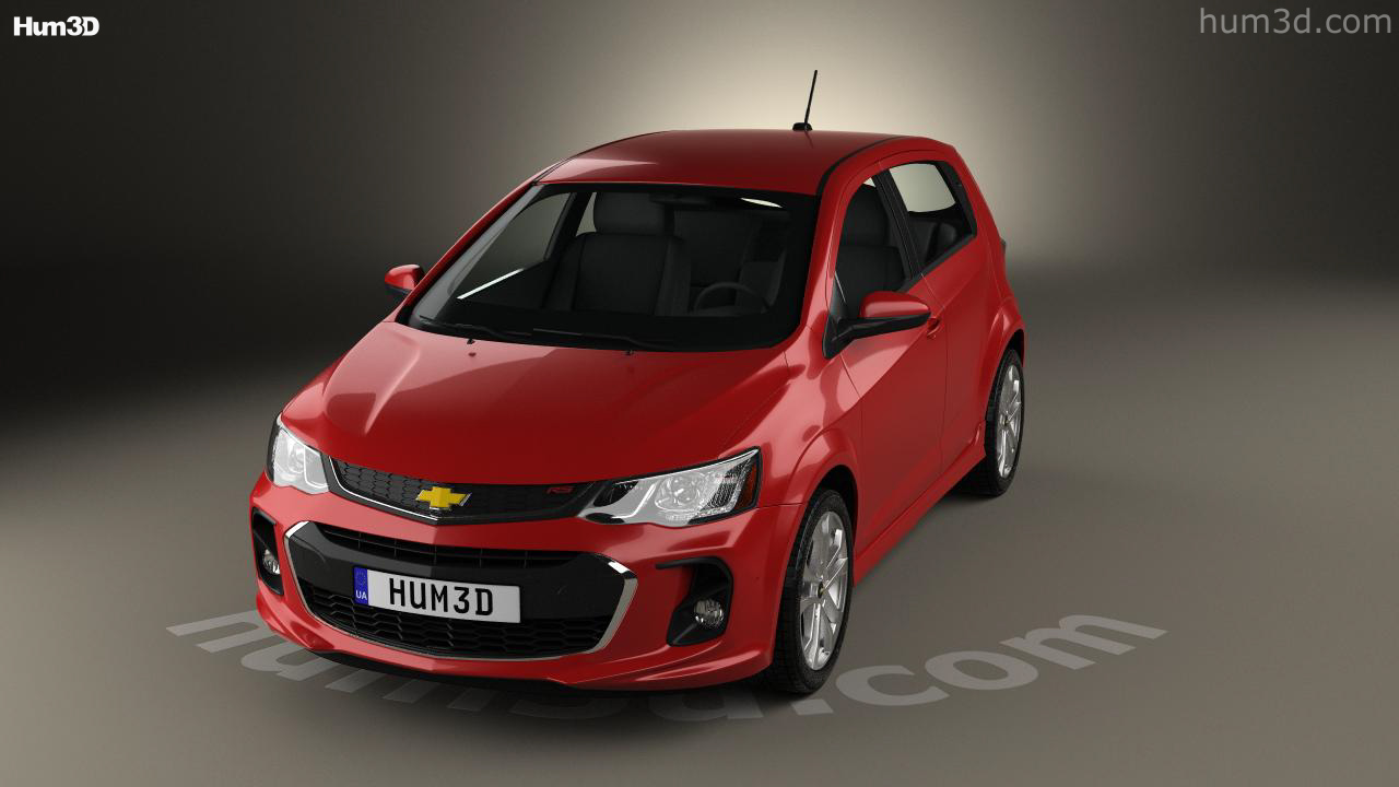 360 view of Chevrolet Sonic hatchback RS 2018 3D model - 3DModels store