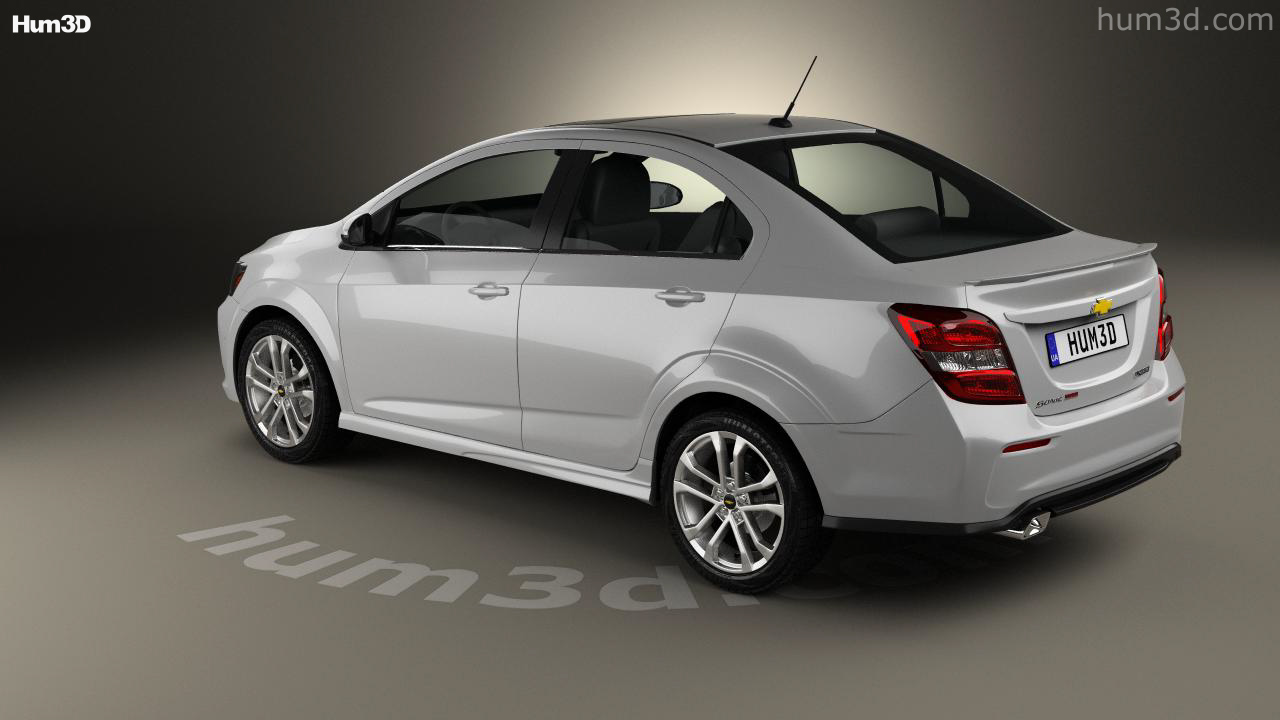 360 view of Chevrolet Sonic sedan RS 2018 3D model - 3DModels store