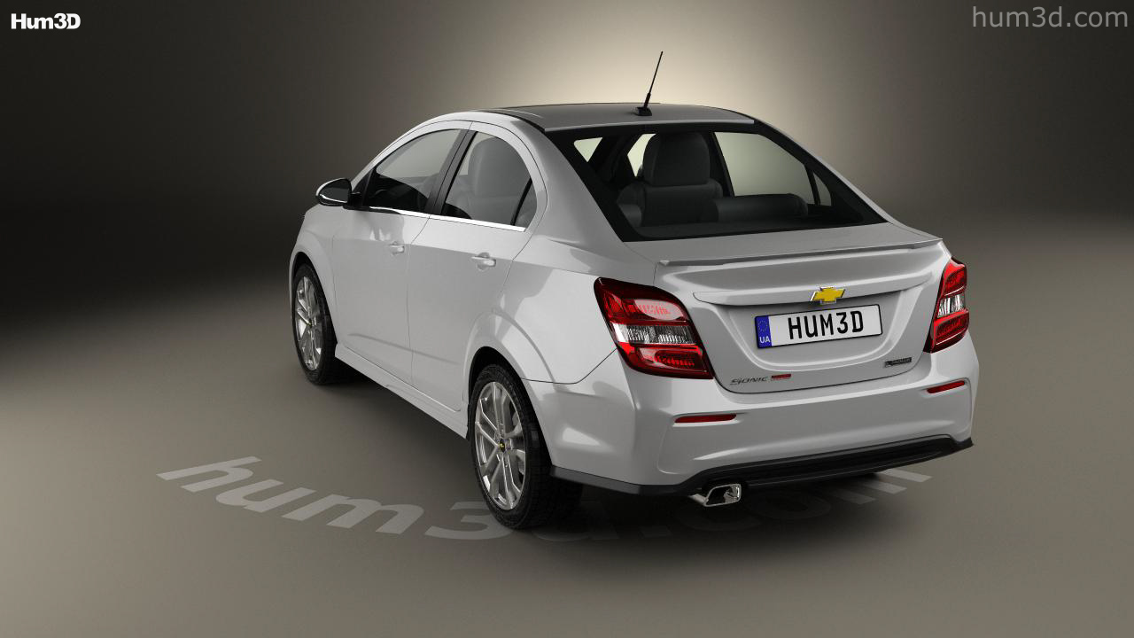 360 view of Chevrolet Sonic sedan RS 2018 3D model - 3DModels store