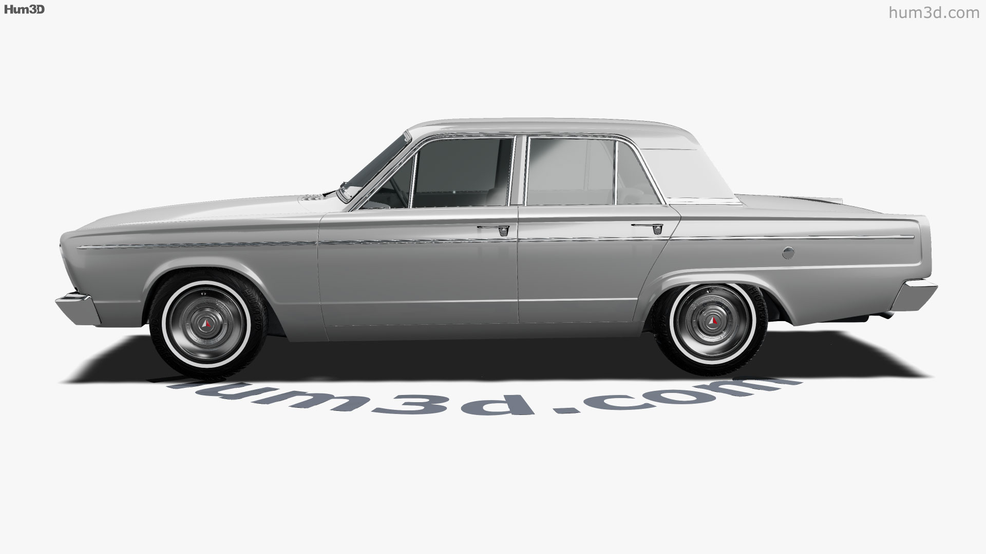 360 view of Chrysler Valiant 1966 3D model - 3DModels store